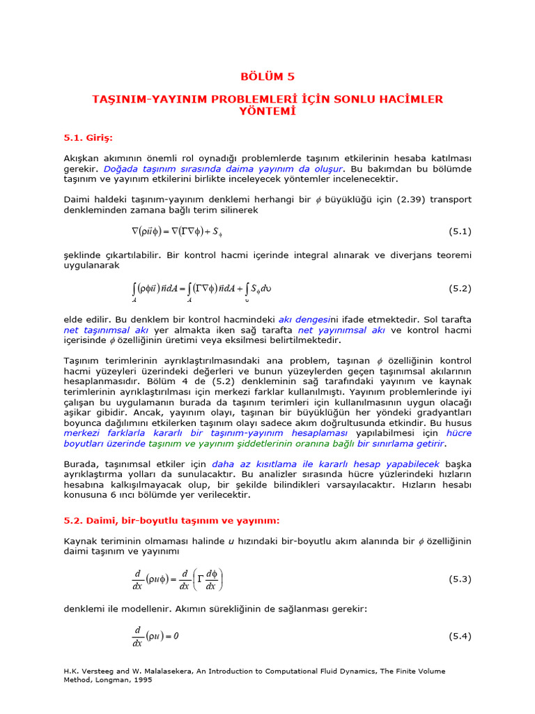 SHY2 - Taşınım Yayınım Problemleri | PDF