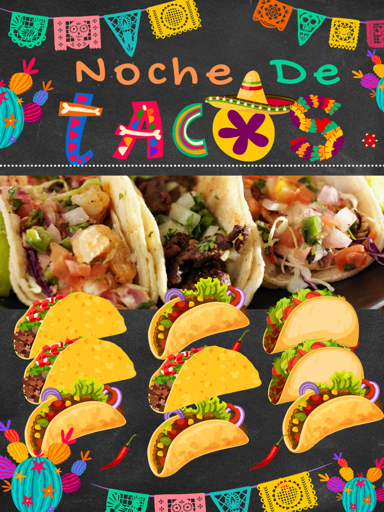Black Modern Dark Mexican Food Tacos Mexican Menu - 20250403 - 082424 ...