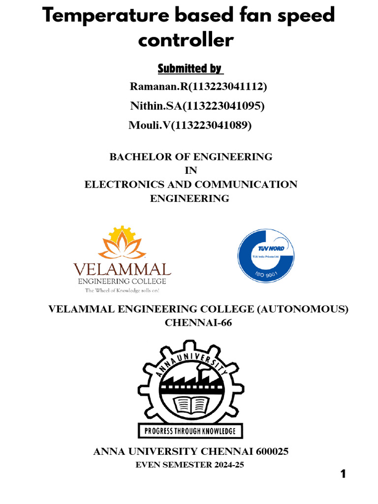 Temp Based Fan | PDF | Microcontroller | Power Supply