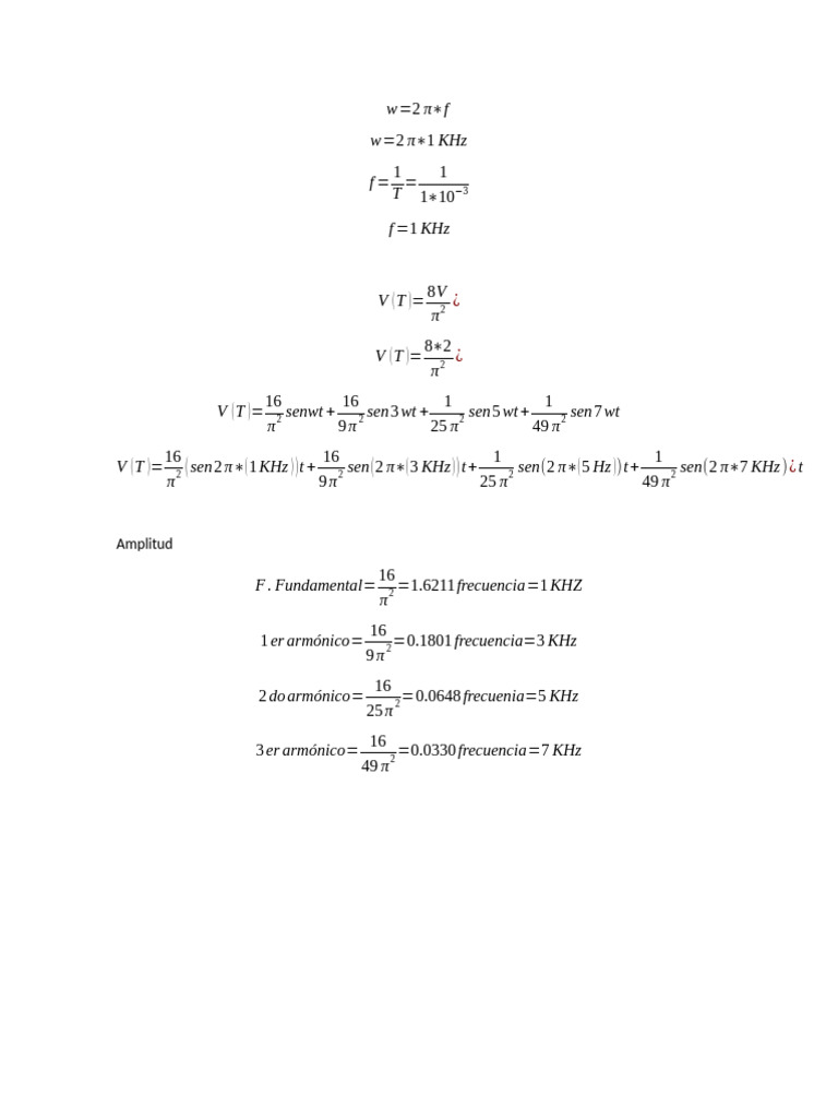Lab Onda triangular impar | PDF | Olas | Oscilación