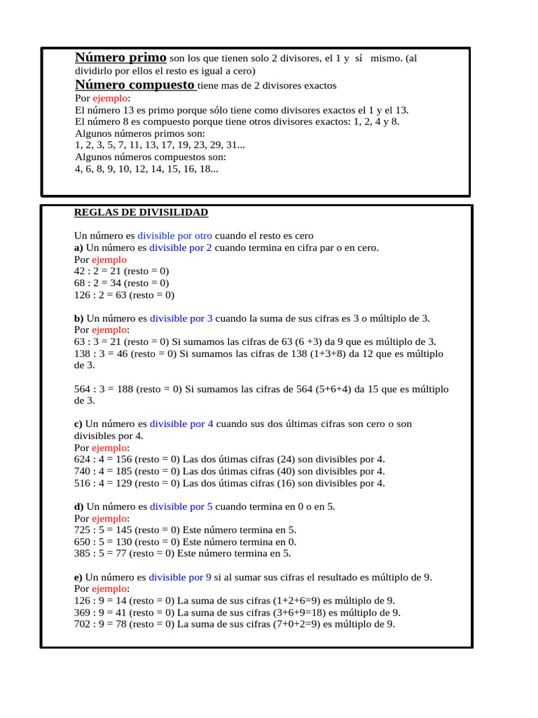Numeros Primos | PDF