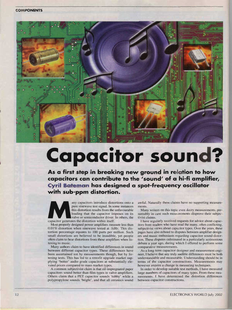Capacitor Sound | PDF