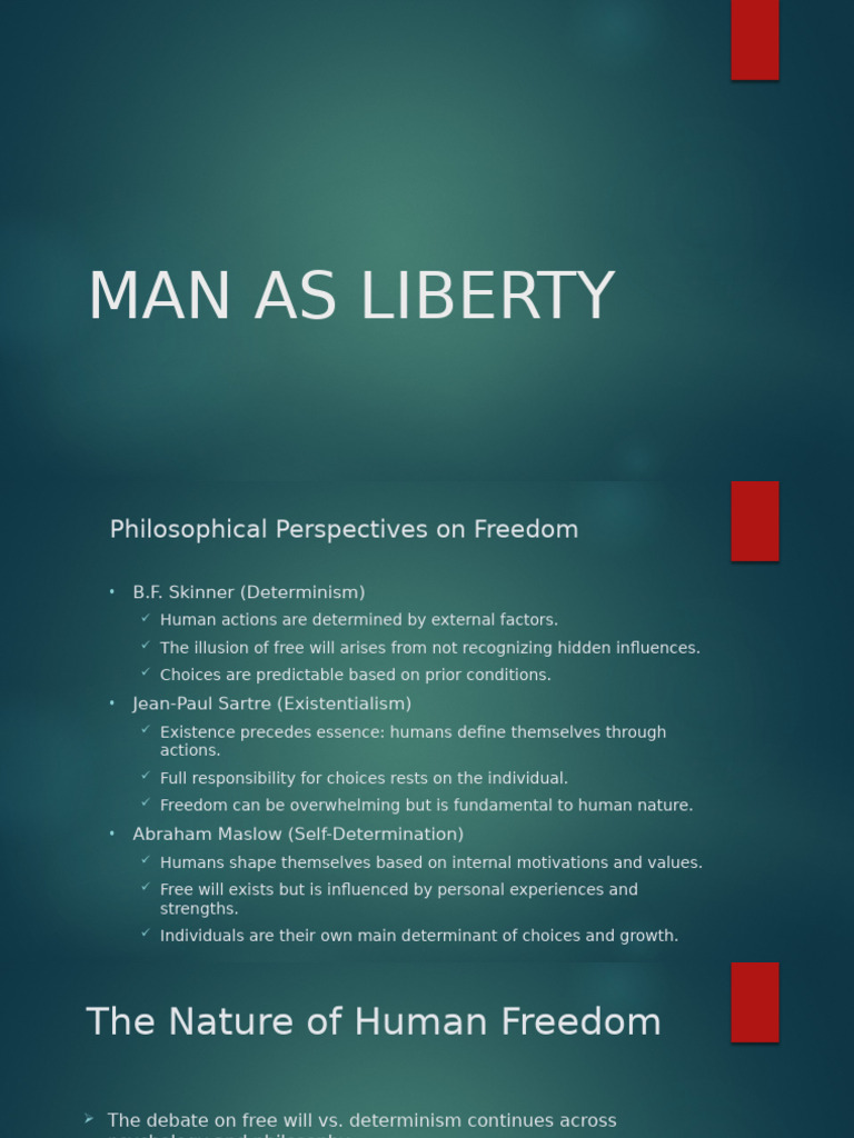 MAN As LIBERTY Kay Gwapo MN Kaayo Ko. | PDF | Free Will | Determinism