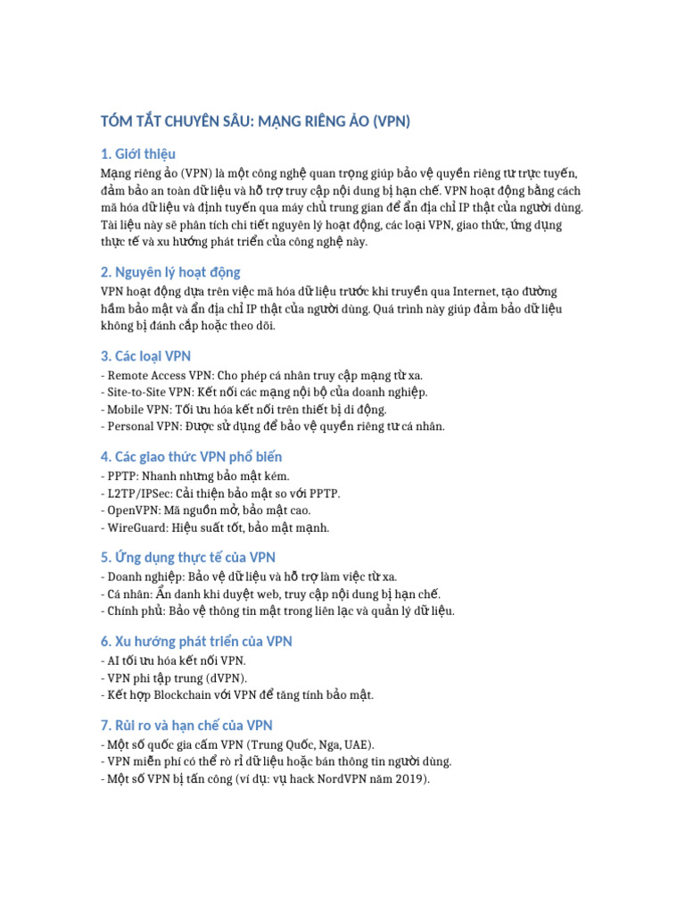 TomTat VPN HocThuat | PDF