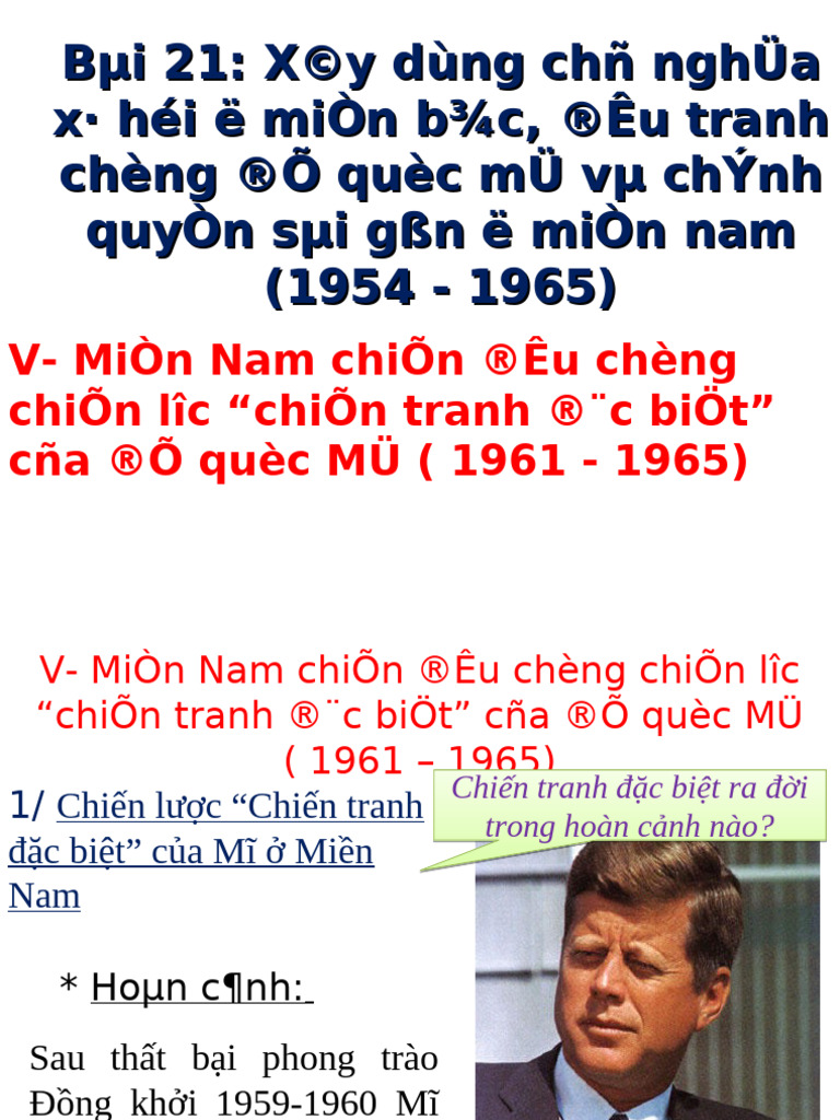 Bai 21 Xay Dung Chu Nghia Xa Hoi o Mien Bac Dau Tranh Chong de Quoc Mi ...