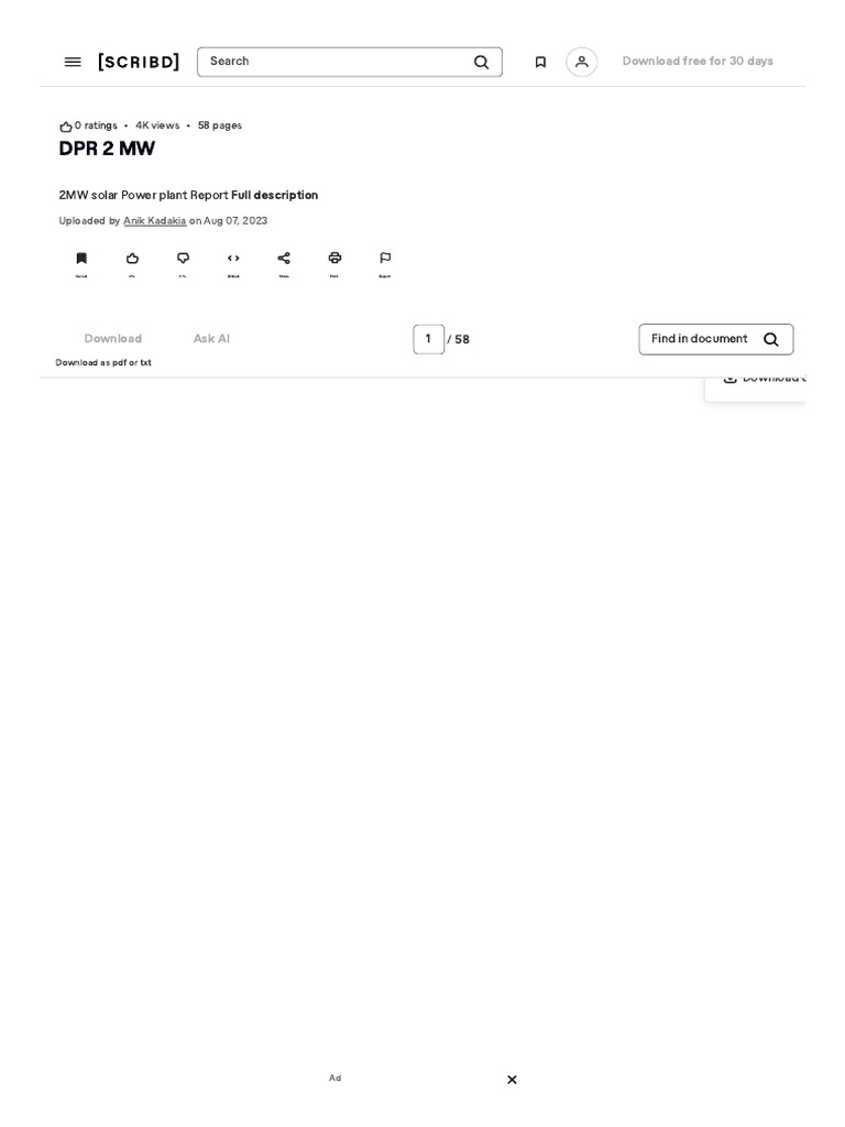 DPR 2 MW - PDF | PDF