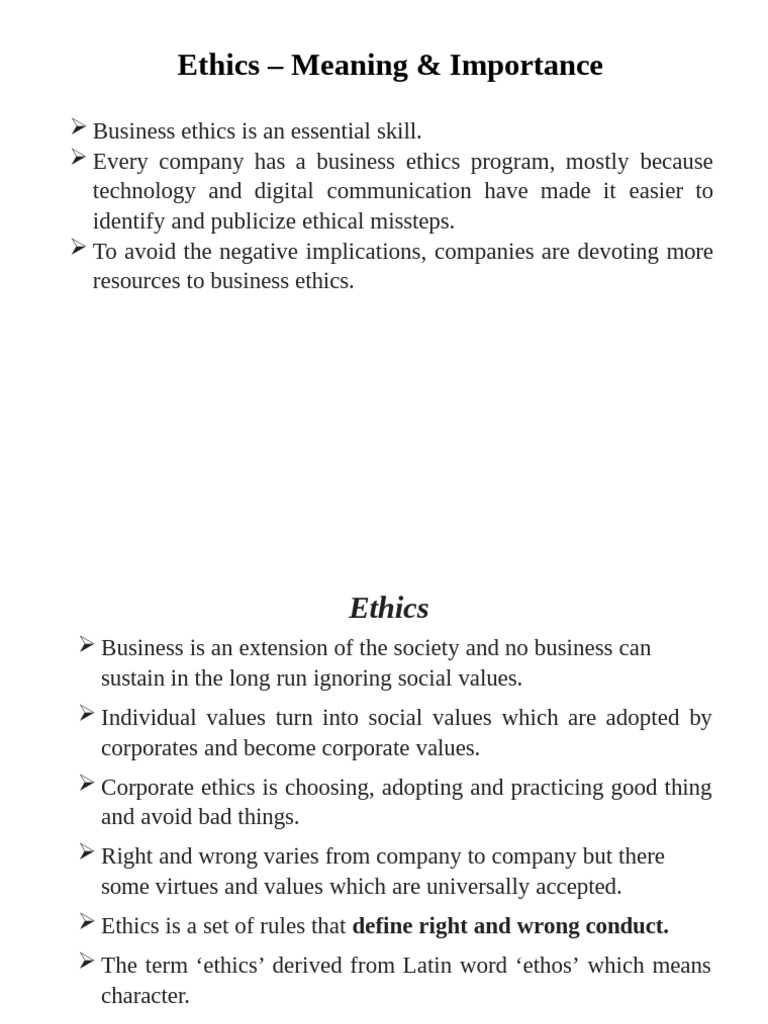 Concepts of Ethics | PDF | Morality | Business Ethics