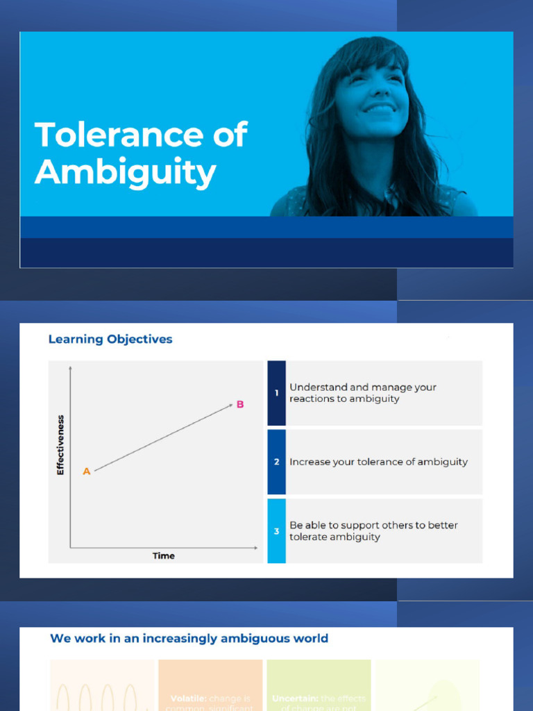 Session 3 Tolerance For Ambiguity FINAL | PDF