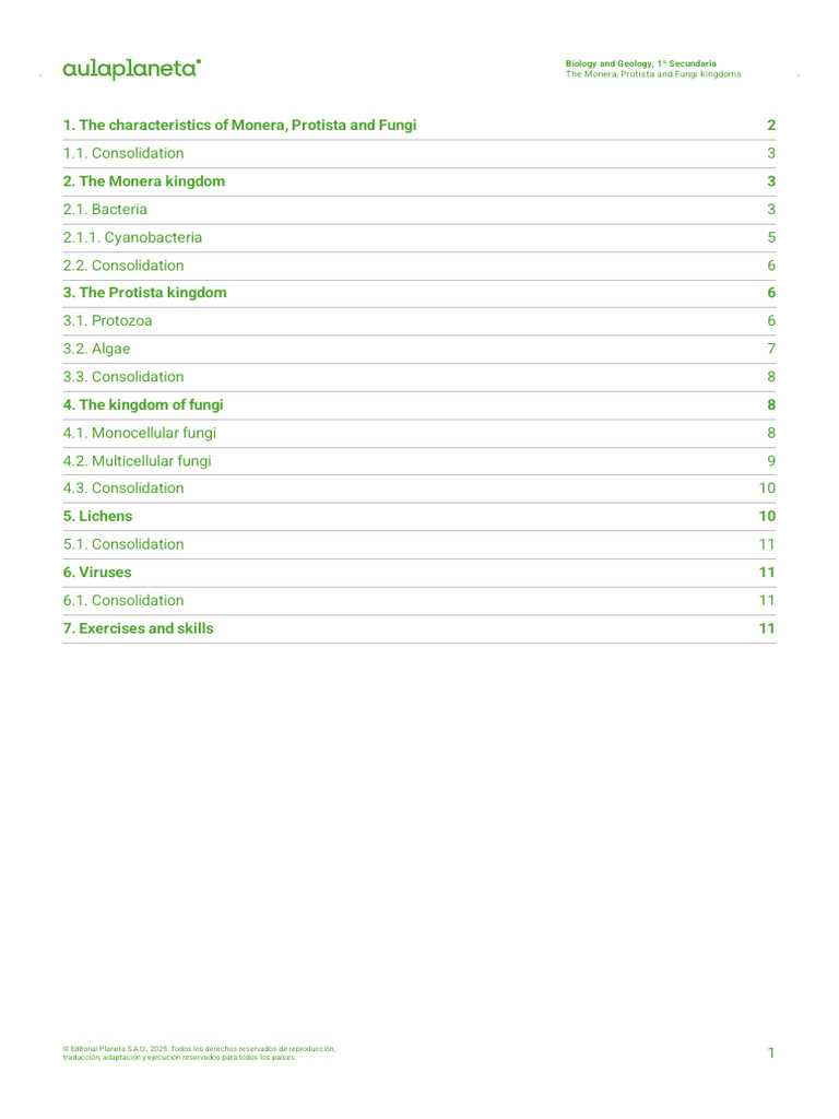 The Monera, Protista and Fungi Kingdoms | PDF | Protozoa | Bacteria