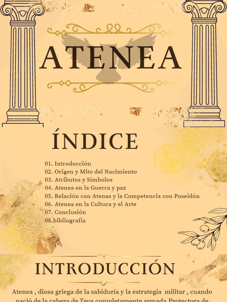 Atenea.pdf | PDF | Atenea | Religión Griega Antigua
