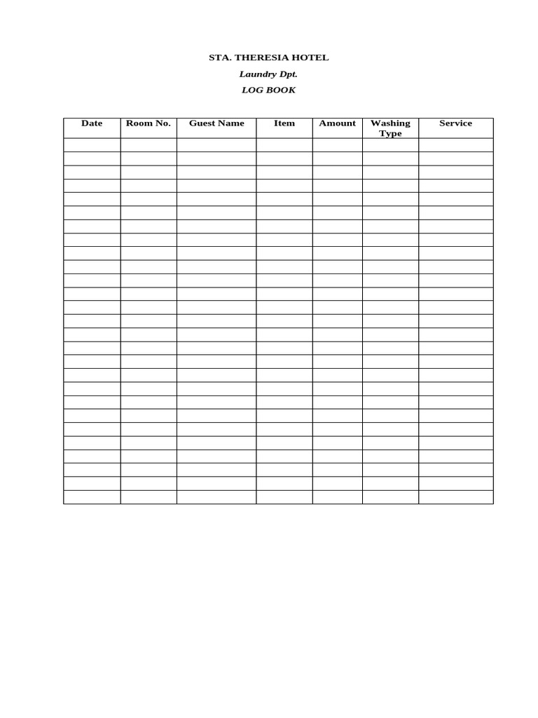 Log Book | PDF