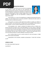 PTA Pres Graduation Message | PDF