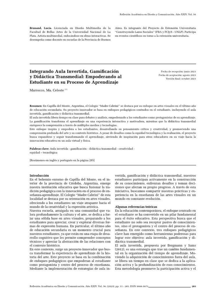 Gamificacion y Didactica Transmedial | PDF | Aprendizaje | Enseñando