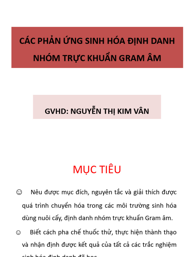 VS - TH - Bài 7. Định danh trực khuẩn Gram âm | PDF