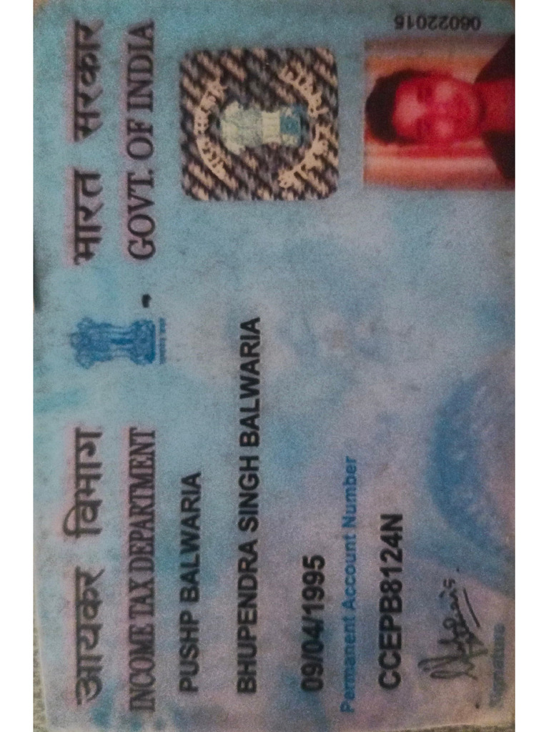 Pushp Pan Card | PDF