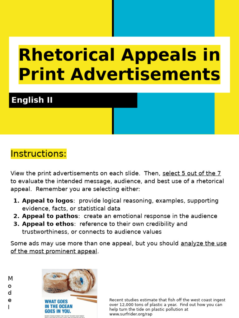 Rhetorical Appeals in Print Advertisements (Anathen Hall) | PDF ...