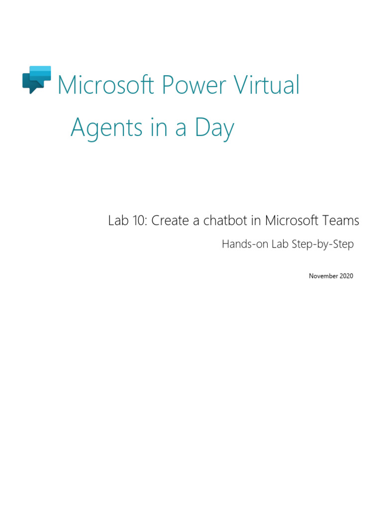 Create a Chatbot in Microsoft Teams | PDF | Software | Computing