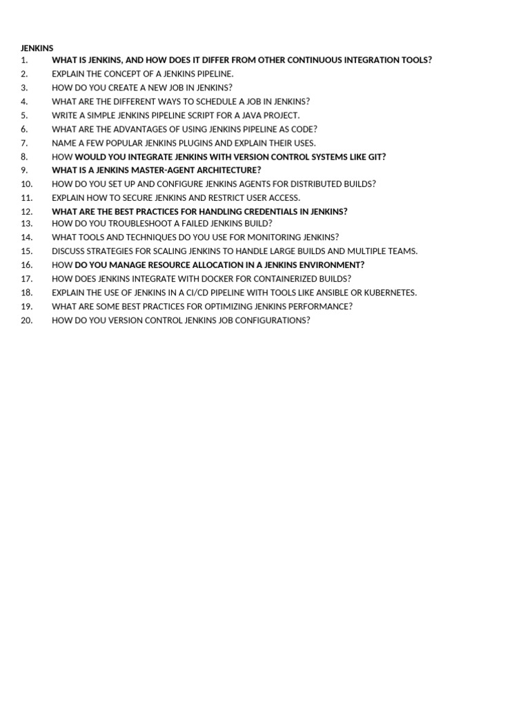 JENKINS + GIT Questions | PDF | Version Control | System Software