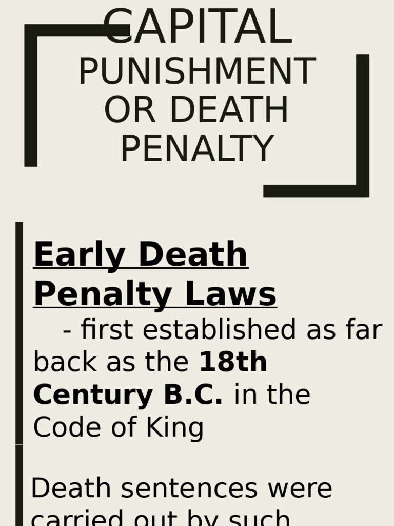 Capital-Punishment.PPT | PDF | Violence | Punishments