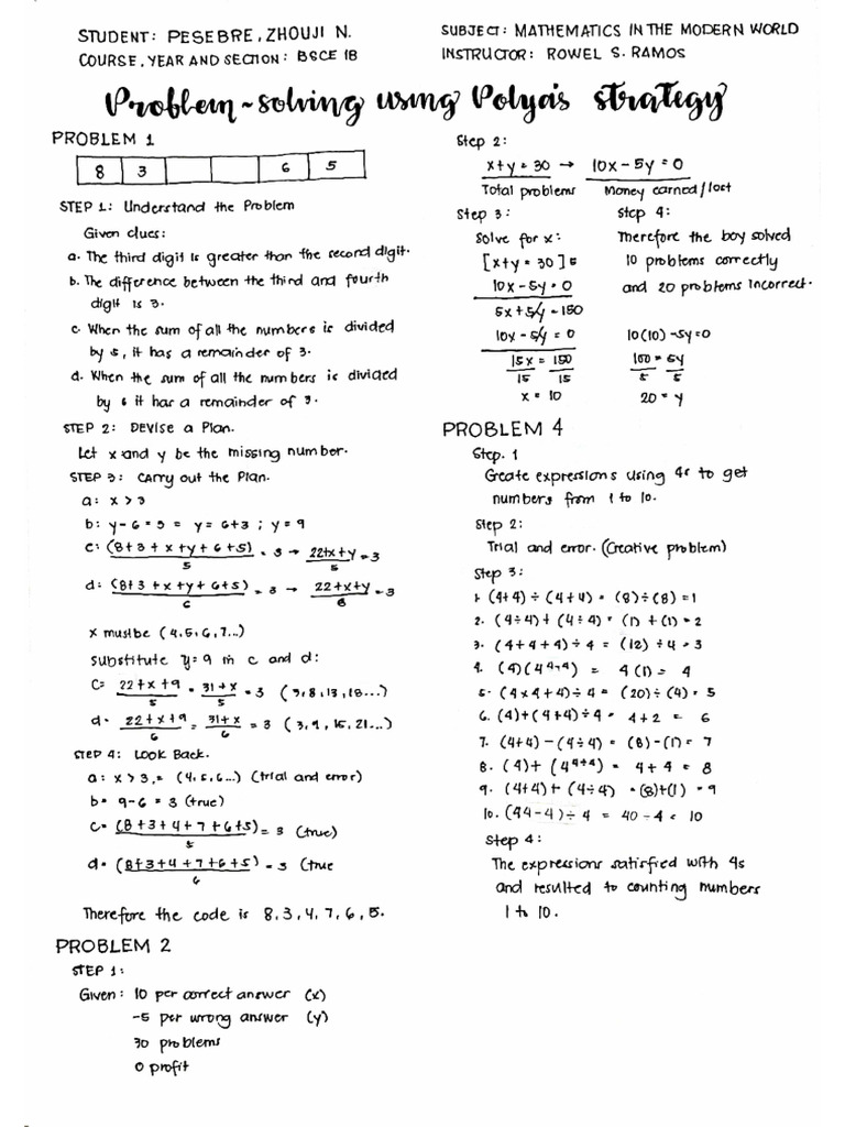 Polyas Solving Strategy | PDF