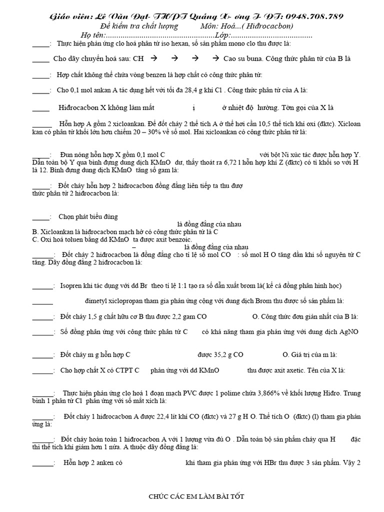 Bài-test-nhanh | PDF