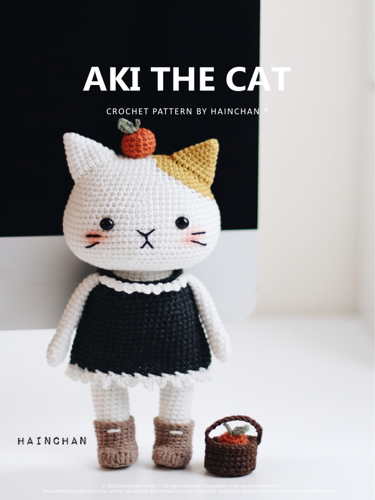 Hainchan Aki The Cat ER en | PDF | Crochet | Weaving
