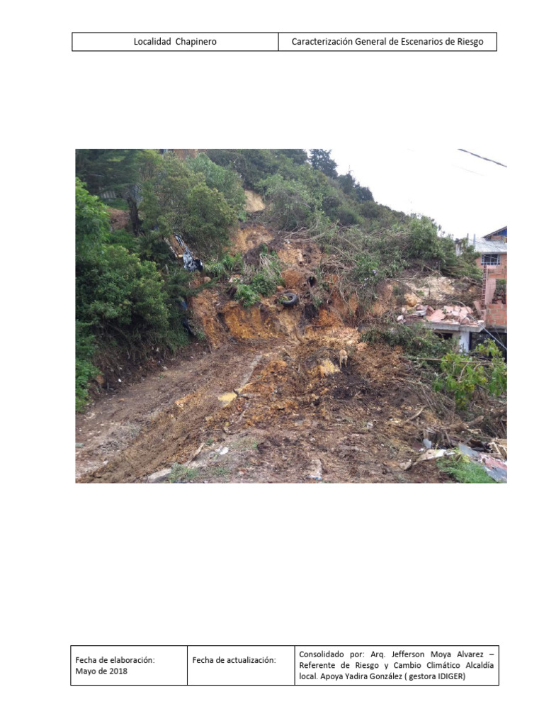 Escenario de Riesgo Por Movimientos en Masa | PDF | Riesgo | Bogotá
