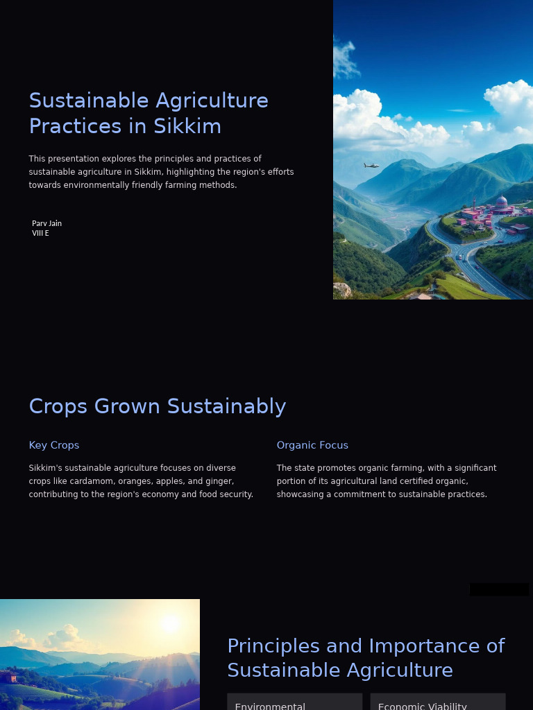 Sustainable Agriculture Practices in Sikkim | PDF | Sustainable ...