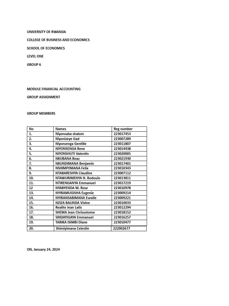Financial Accounting Group Assignment | PDF | Financial Economics ...