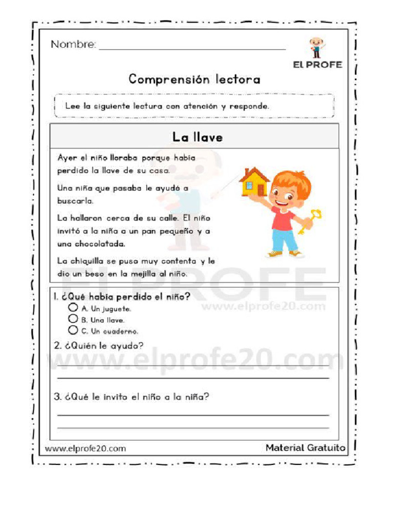 Lectura de Comprension Lectora | PDF