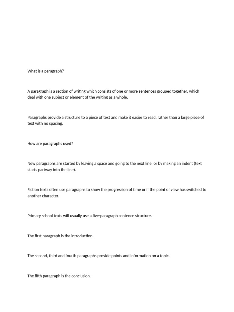 What is a Paragraph | PDF | Paragraph | Essays