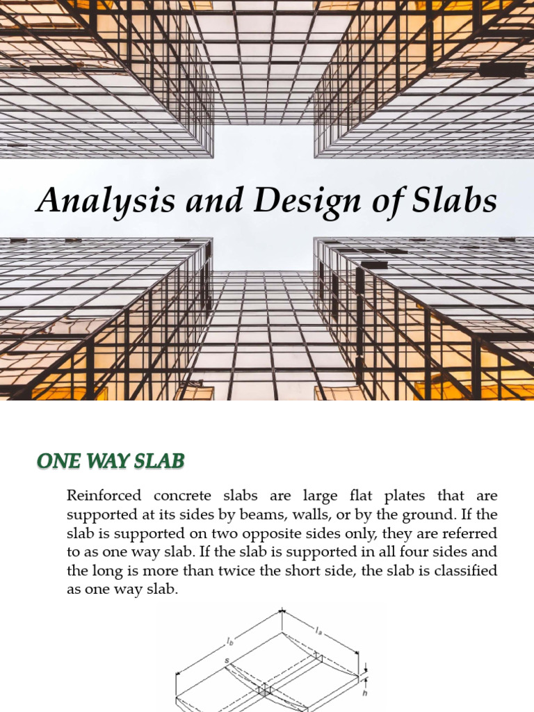 One-Way Slab Design and Analysis | PDF | Mechanical Engineering | Civil ...