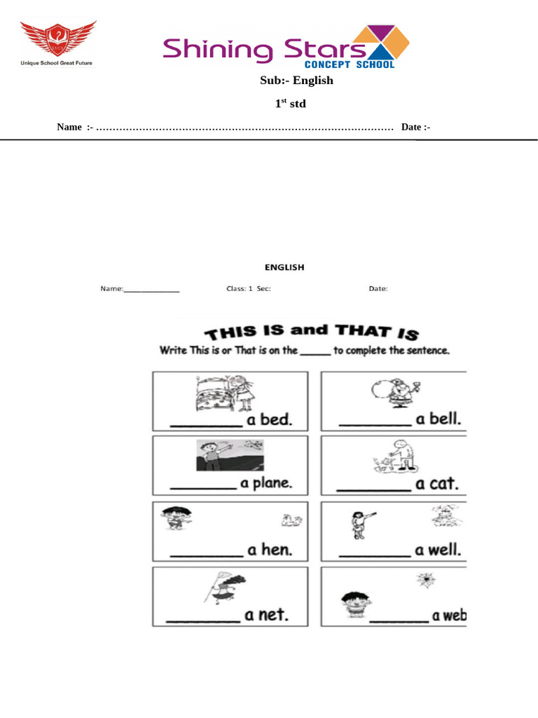 1st class worksheet | PDF