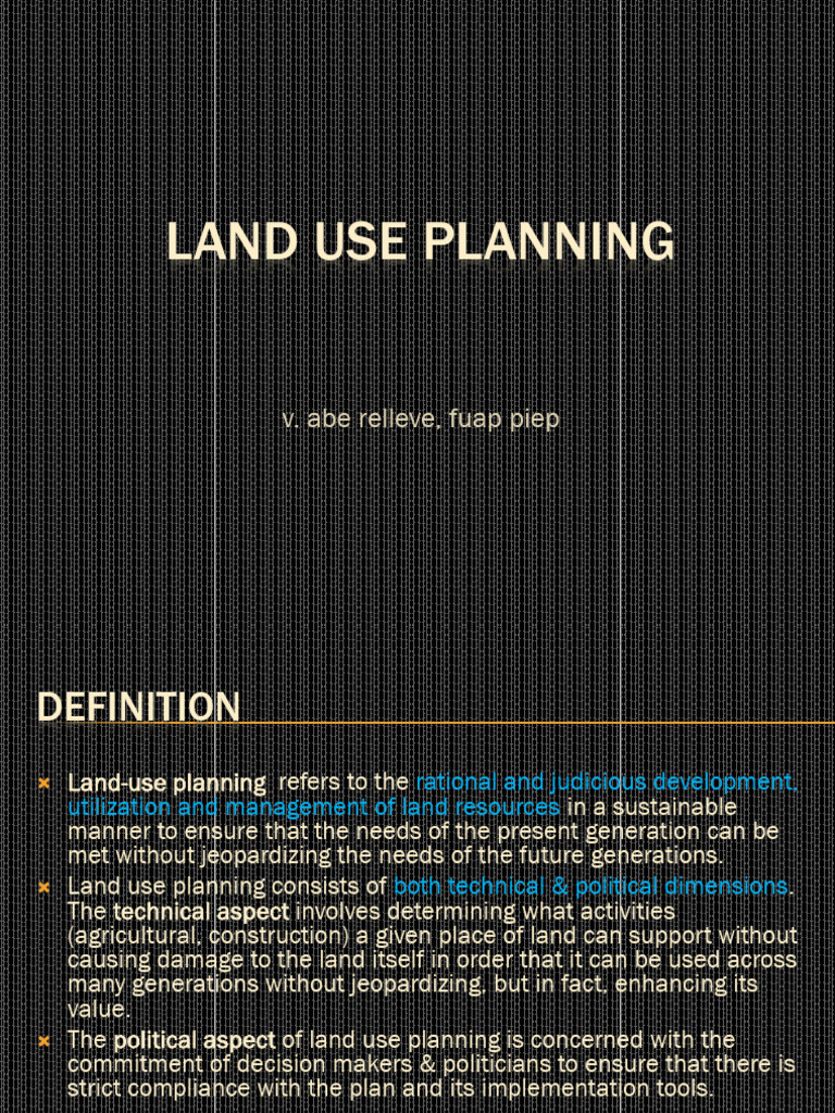 Land Use Planning Abe | PDF | Zoning | Geographic Information System