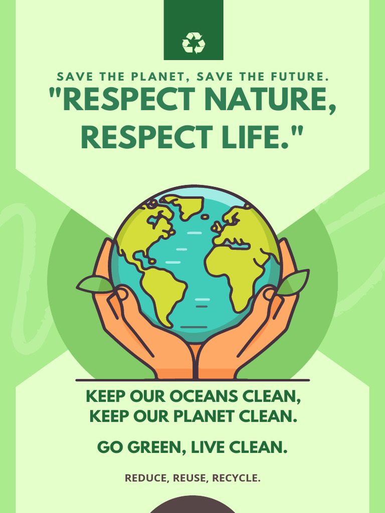 Póster Cartel Día Del Medio Ambiente Ecológico Verde | PDF