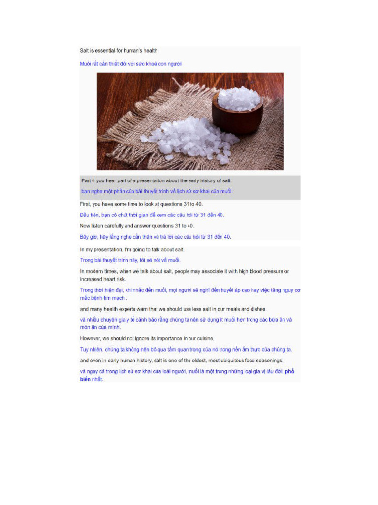 Sec 4 - History of Commodity of Salt | PDF