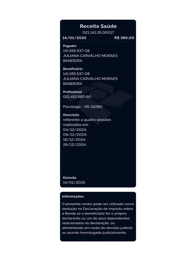 Recibo-IRPF-021 141 25 00017 | PDF