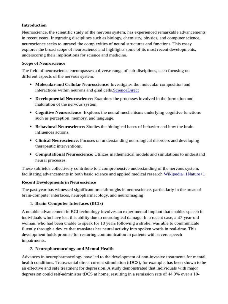 Modern Neuroscience | PDF | Neuroscience | Brain