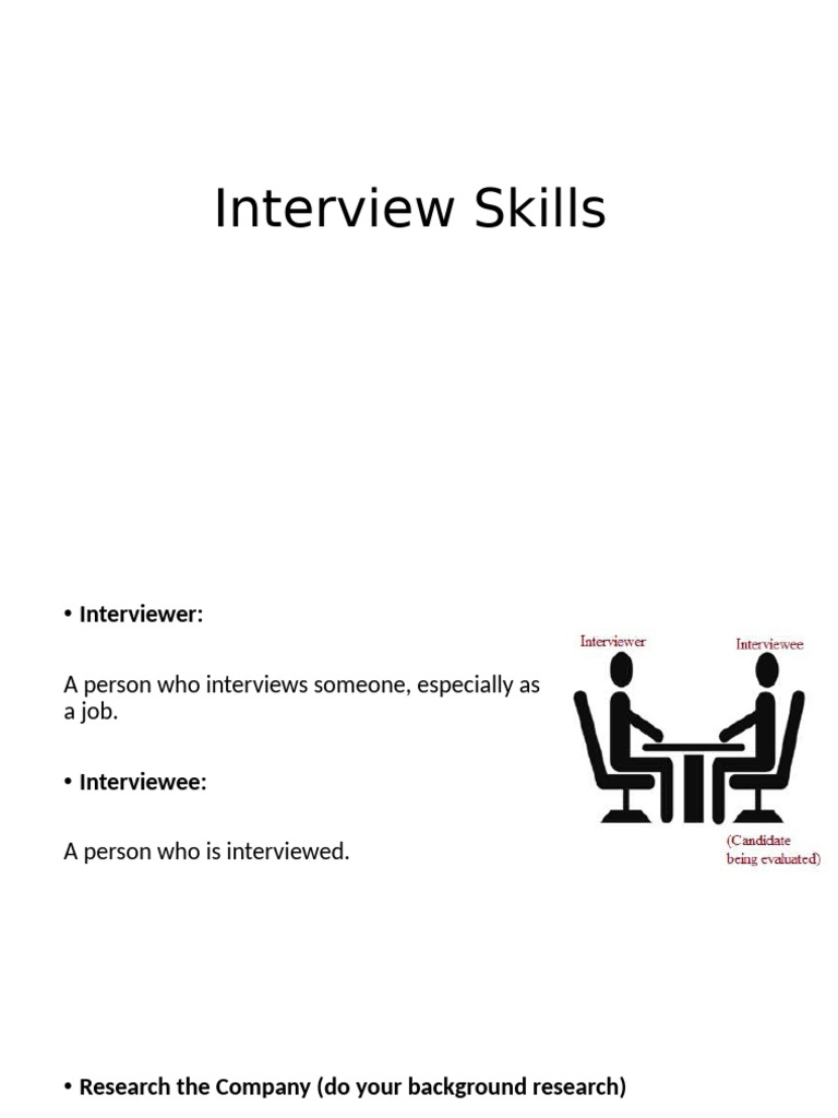 Interview Skills | PDF | Interview | Body Language
