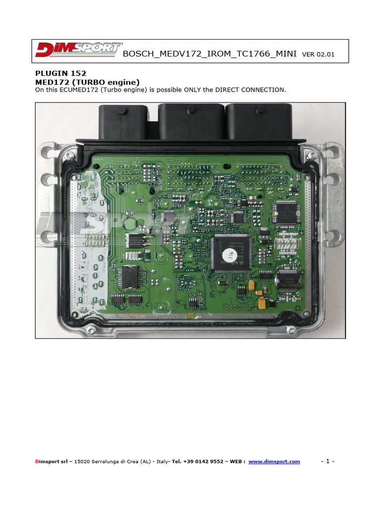 NT Bosch Medv172 Irom TC1766 Mini 1033 | PDF | Electrical Components ...