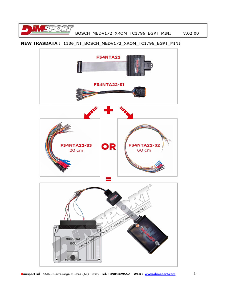 NT Bosch Medv172 Xrom TC1796 Egpt Mini 1033 | PDF