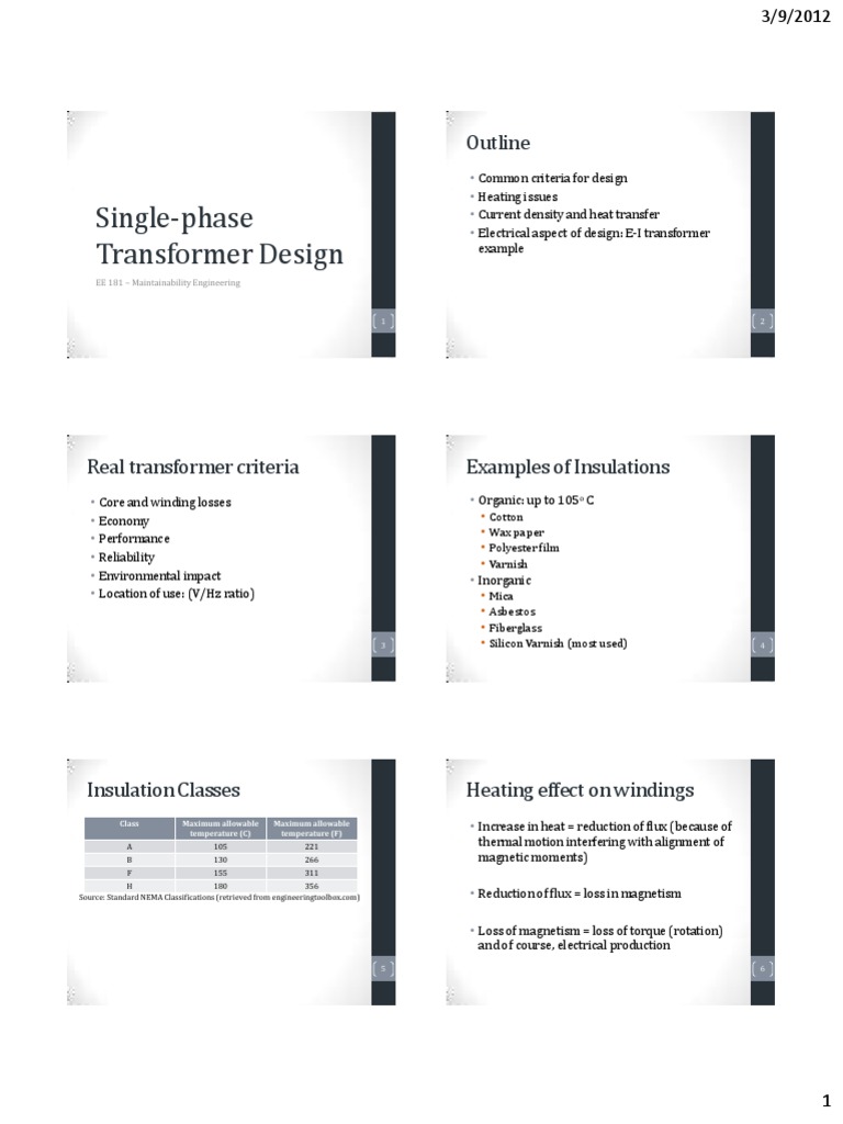 Single-Phase Transformer Design Guide | PDF | Transformer | Electrical ...