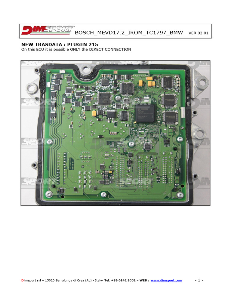 Bosch MEVD17.2 TC1797 Pinout Guide | PDF