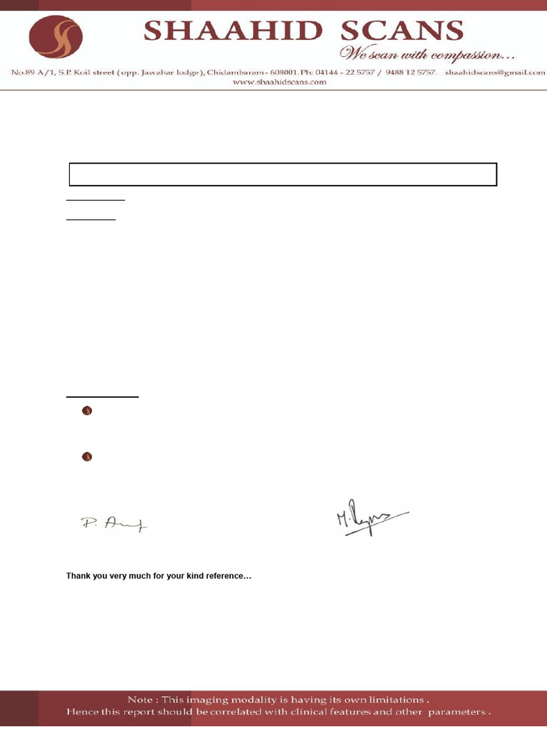 GANESH MRI FISTULOGRAM Male | PDF