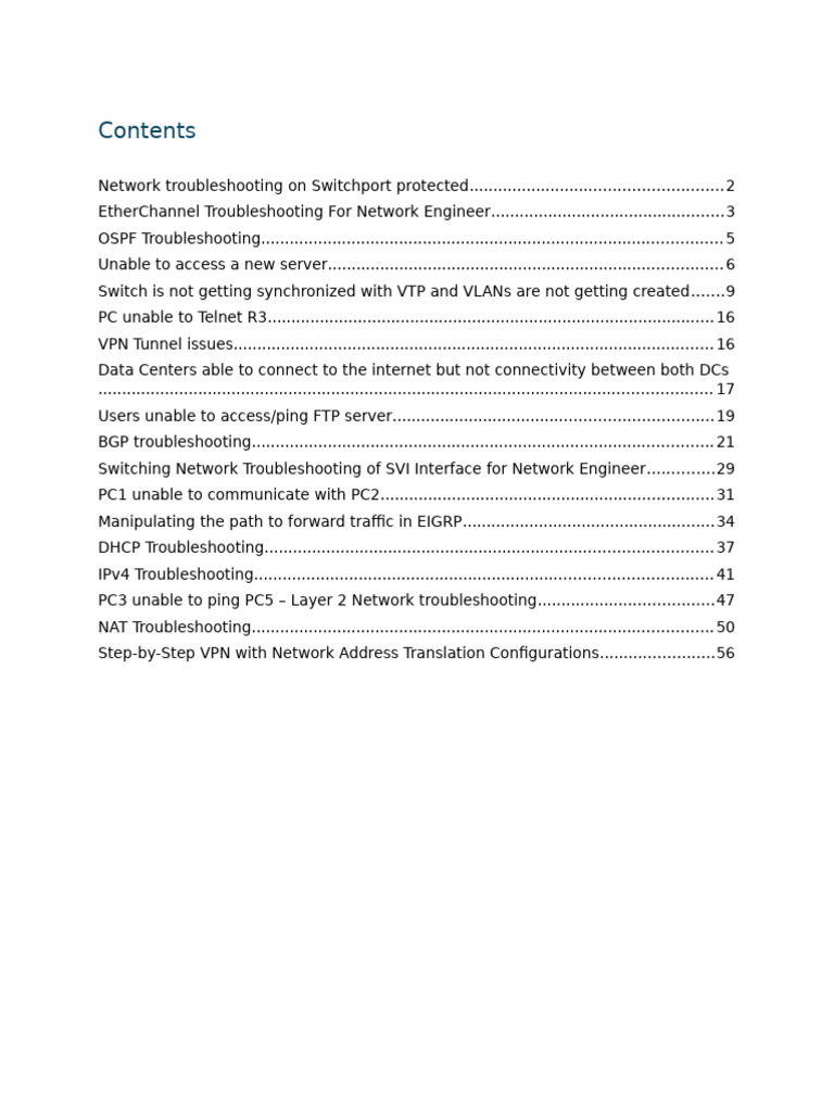 Troubleshooting Cases For Network Engineer | PDF | Ip Address | Computer Network