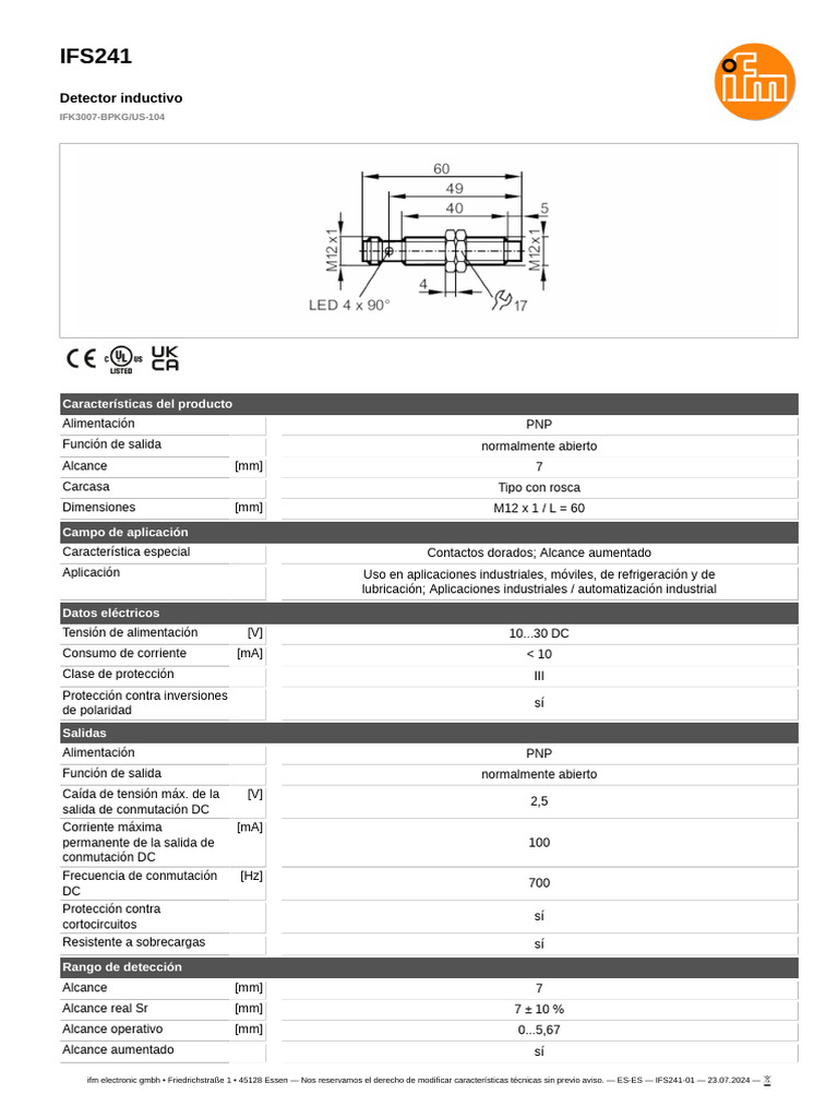 Ifs241 01 - Es Es | PDF | Electricidad | Ingenieria Eléctrica