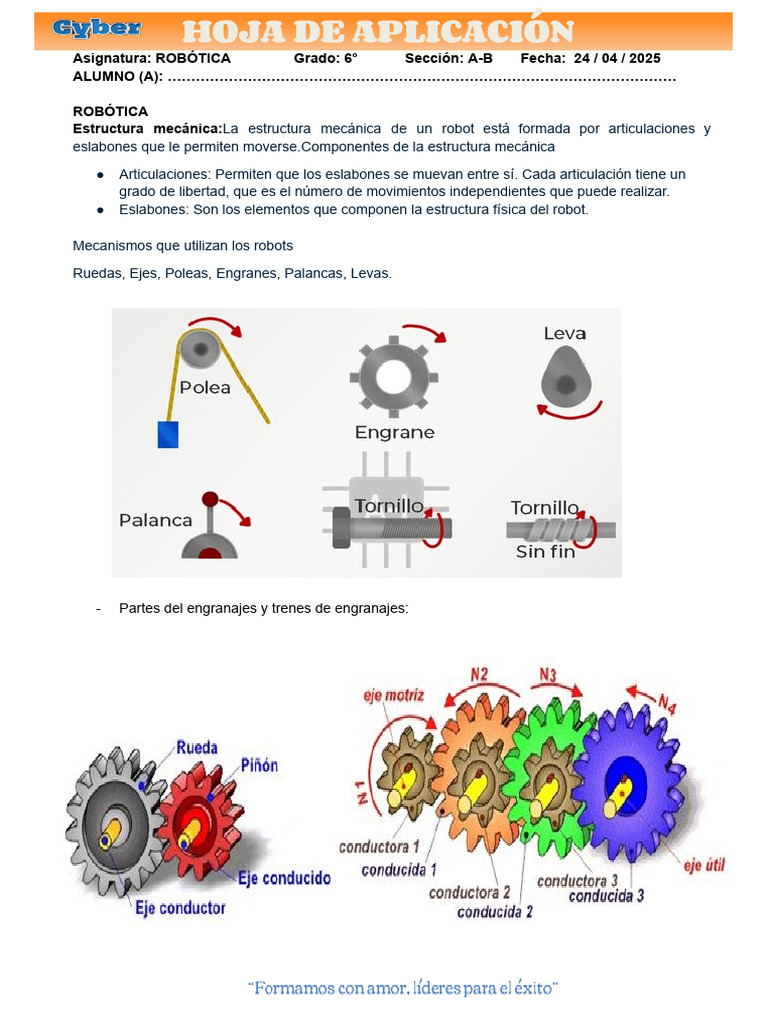 Estructura Mecánica de un Robot | PDF