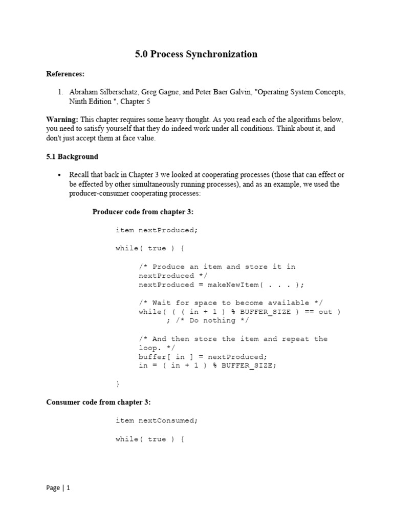 Barrier Synchronization in Processes | PDF | Thread (Computing ...