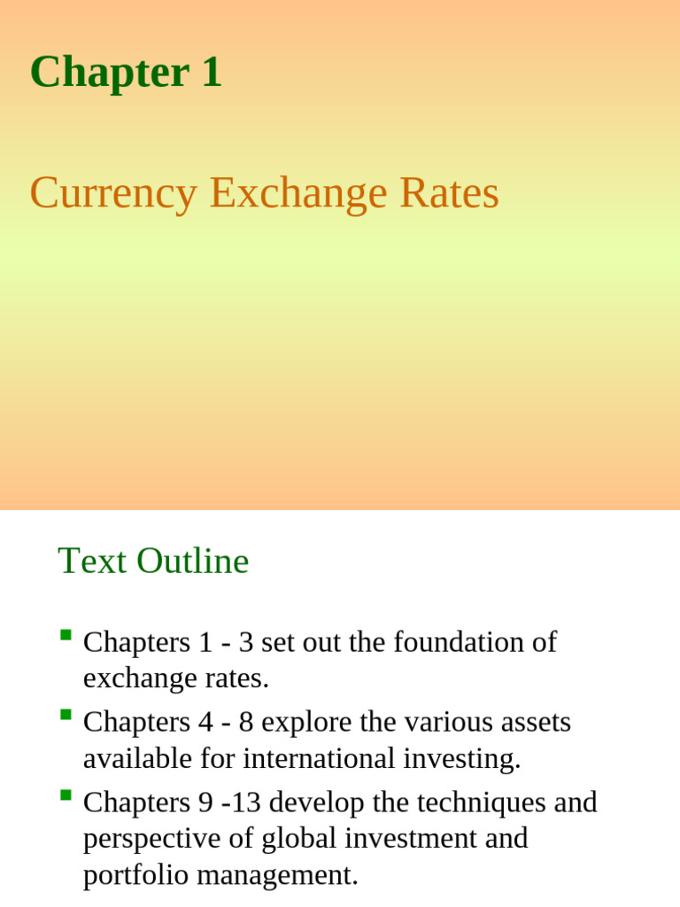 Understanding Currency Exchange Rates | PDF | Exchange Rate | Foreign ...