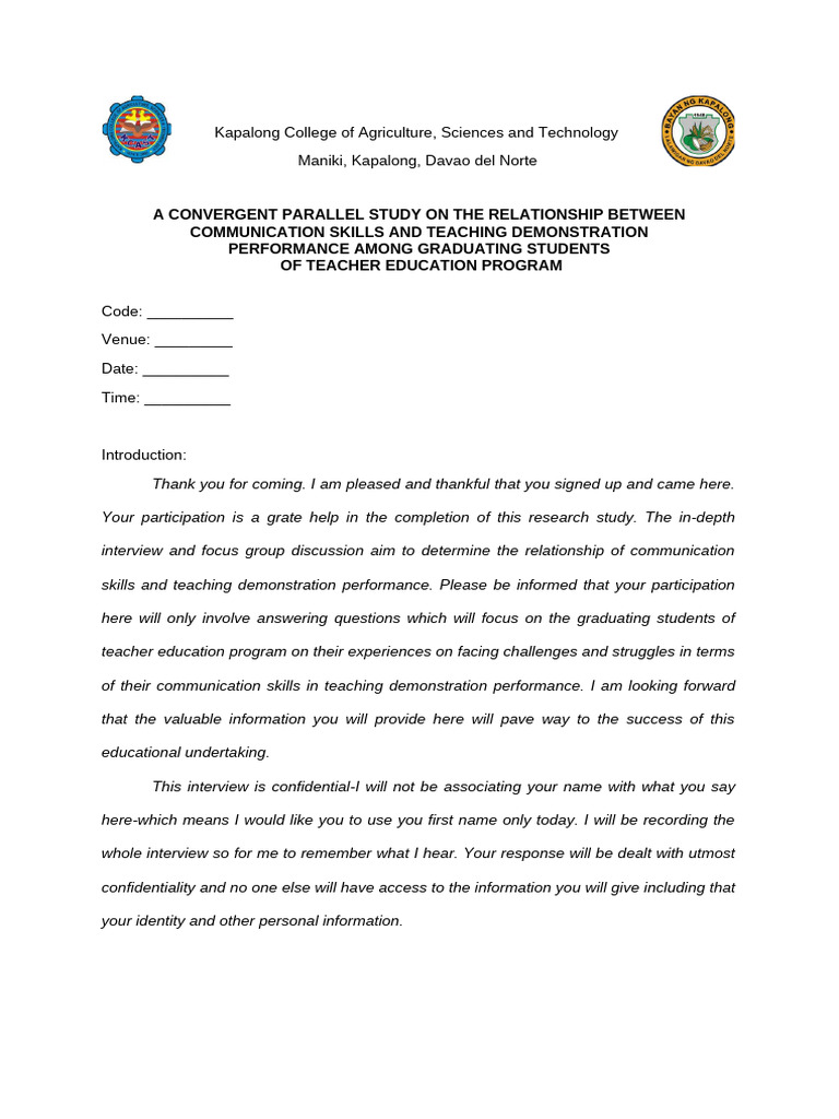 Questionnaire-Validation | PDF | Communication | Thought